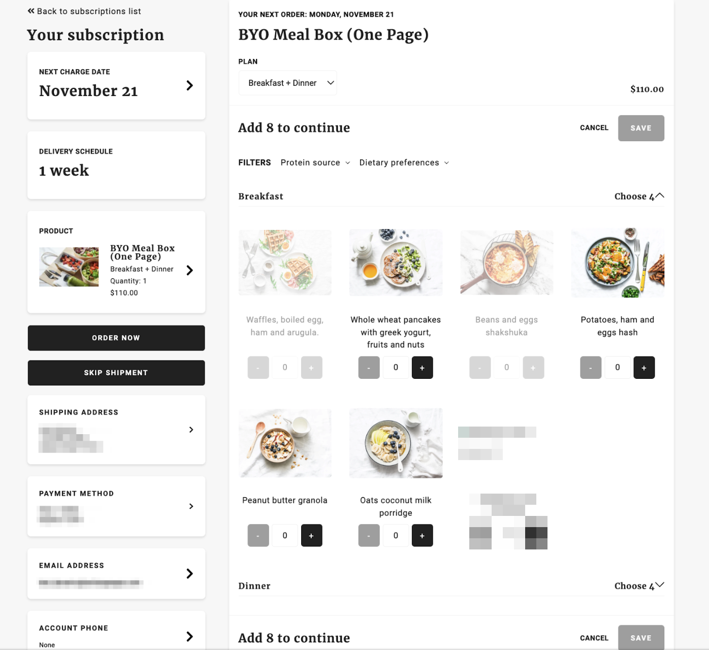 Getting started with fixed-price customizable bundles – Recharge