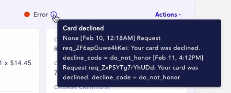 Troubleshooting do not honor card decline errors – Recharge