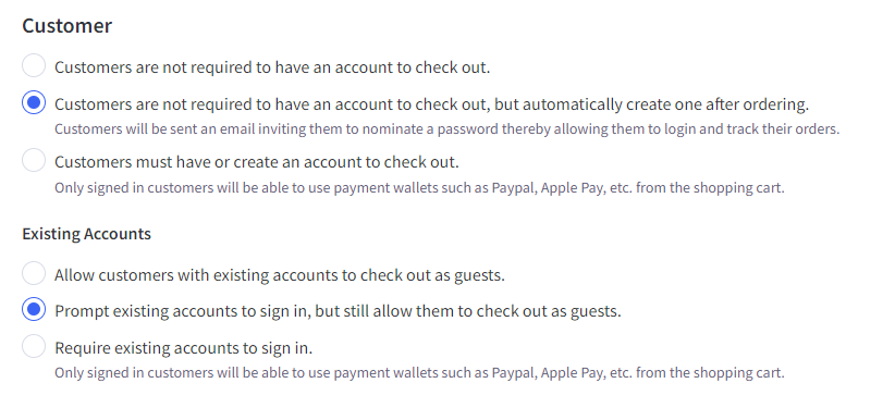 Customer accounts with BigCommerce – Recharge