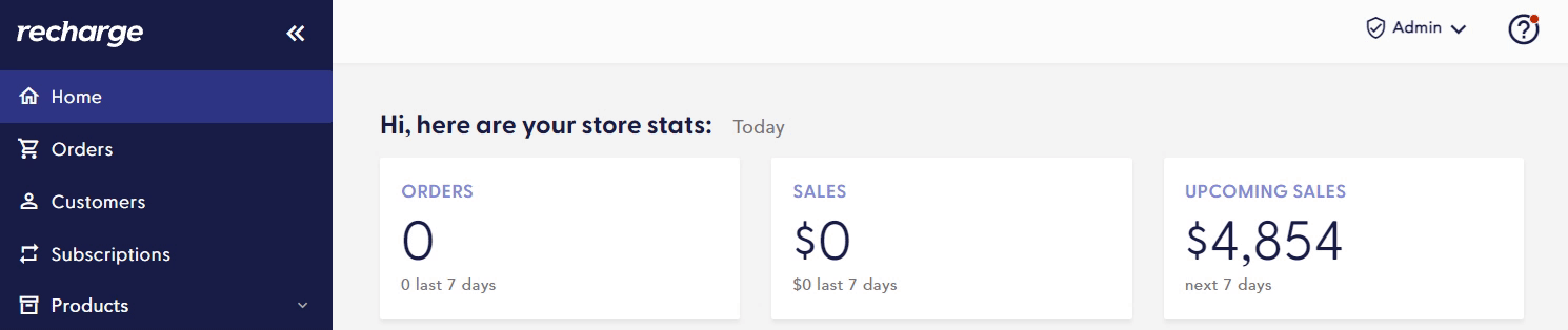 Understanding the merchant portal – Recharge