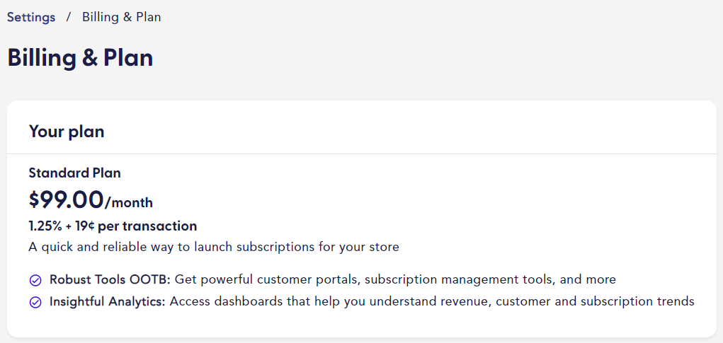 Understanding your billing page – Recharge