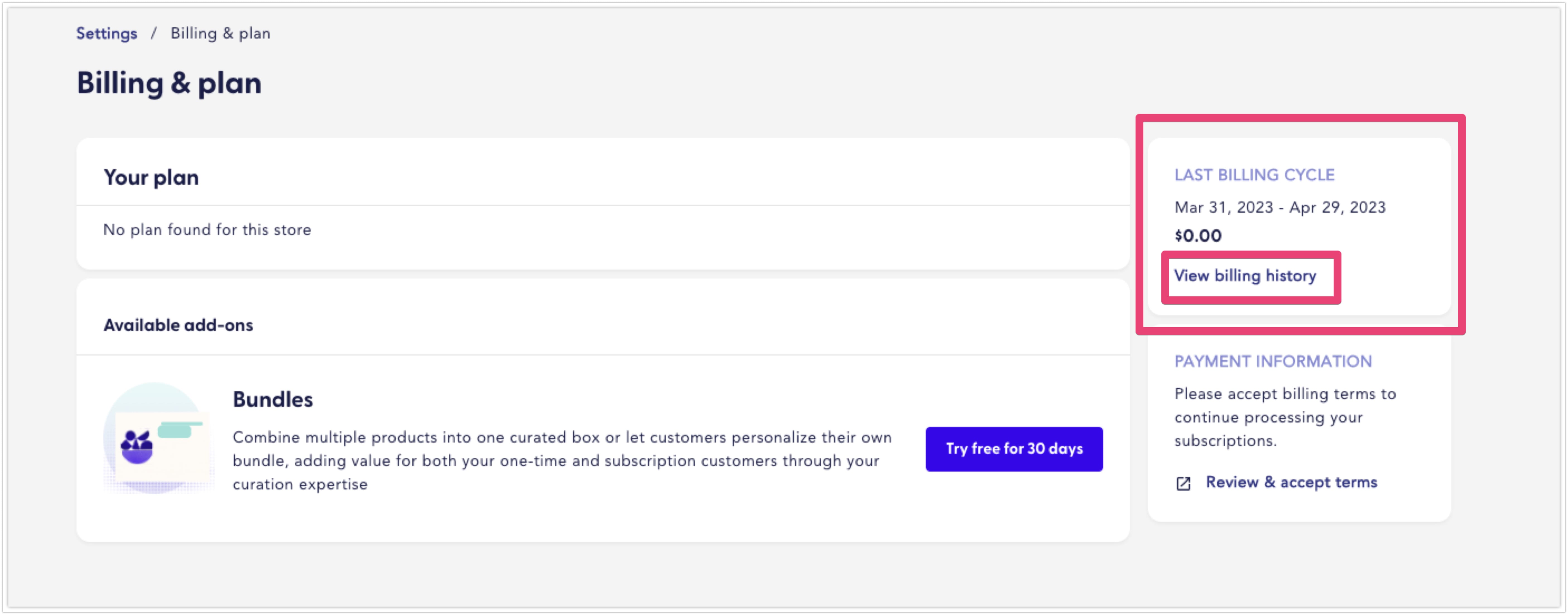 Viewing monthly invoices – Recharge