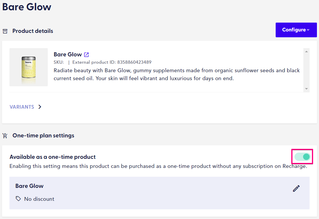 Adding or removing one-time products on an upcoming order – Recharge