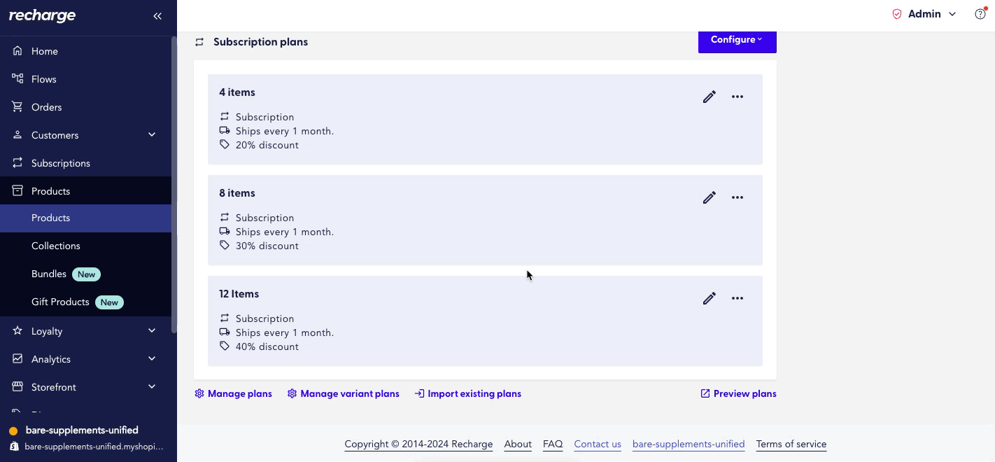 Offering quantity discounts – Recharge