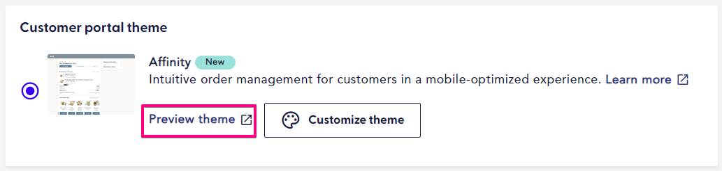 Using the Affinity customer portal theme – Recharge Using the Affinity customer portal theme – Recharge