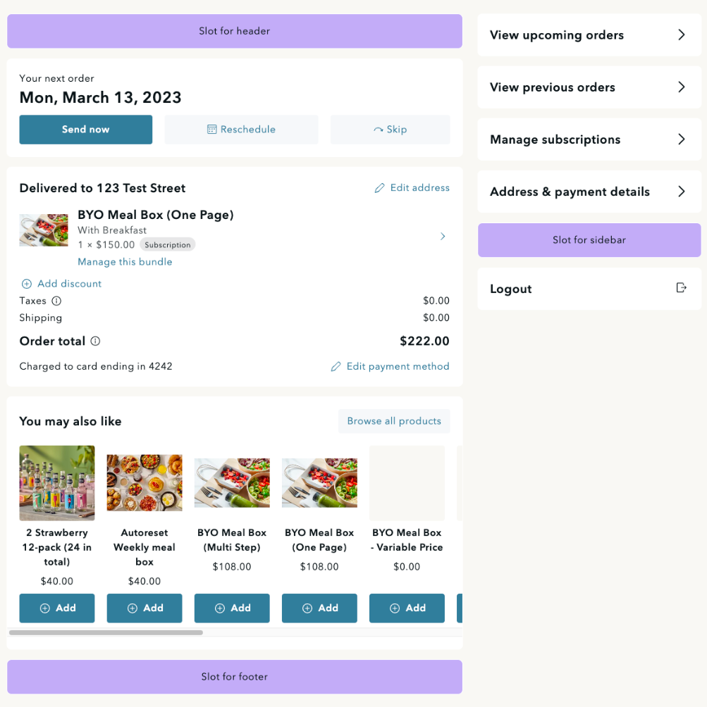 Using advanced customizations in Affinity – Recharge