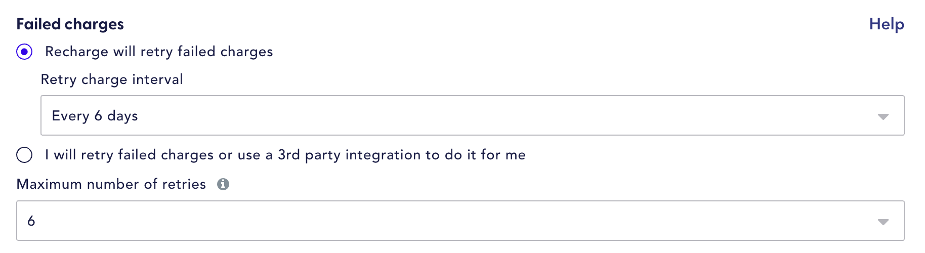 Managing order errors – Recharge
