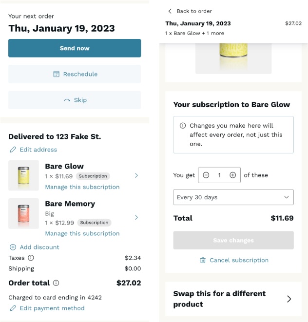 Using the Affinity customer portal theme – Recharge Using the Affinity customer portal theme – Recharge