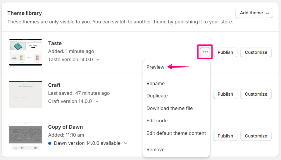 How to change your Shopify theme – Recharge