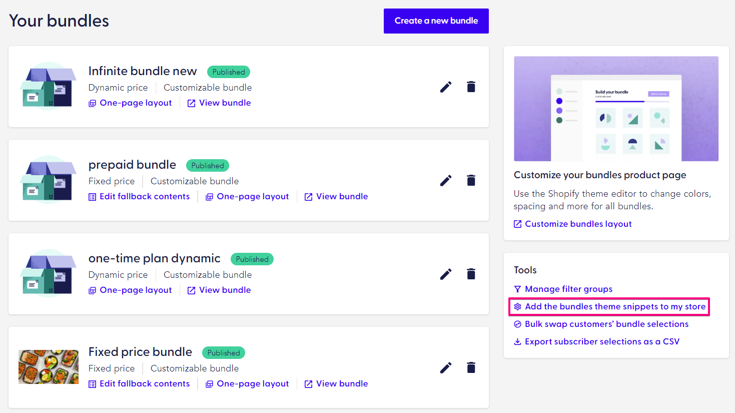How to create a fixed-price customizable bundle – Recharge