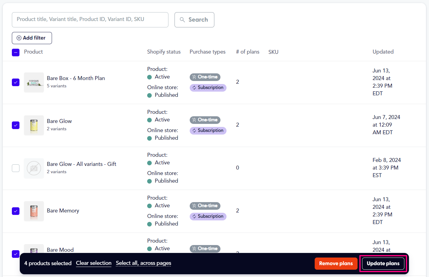 How to copy and replace plans in bulk – Recharge