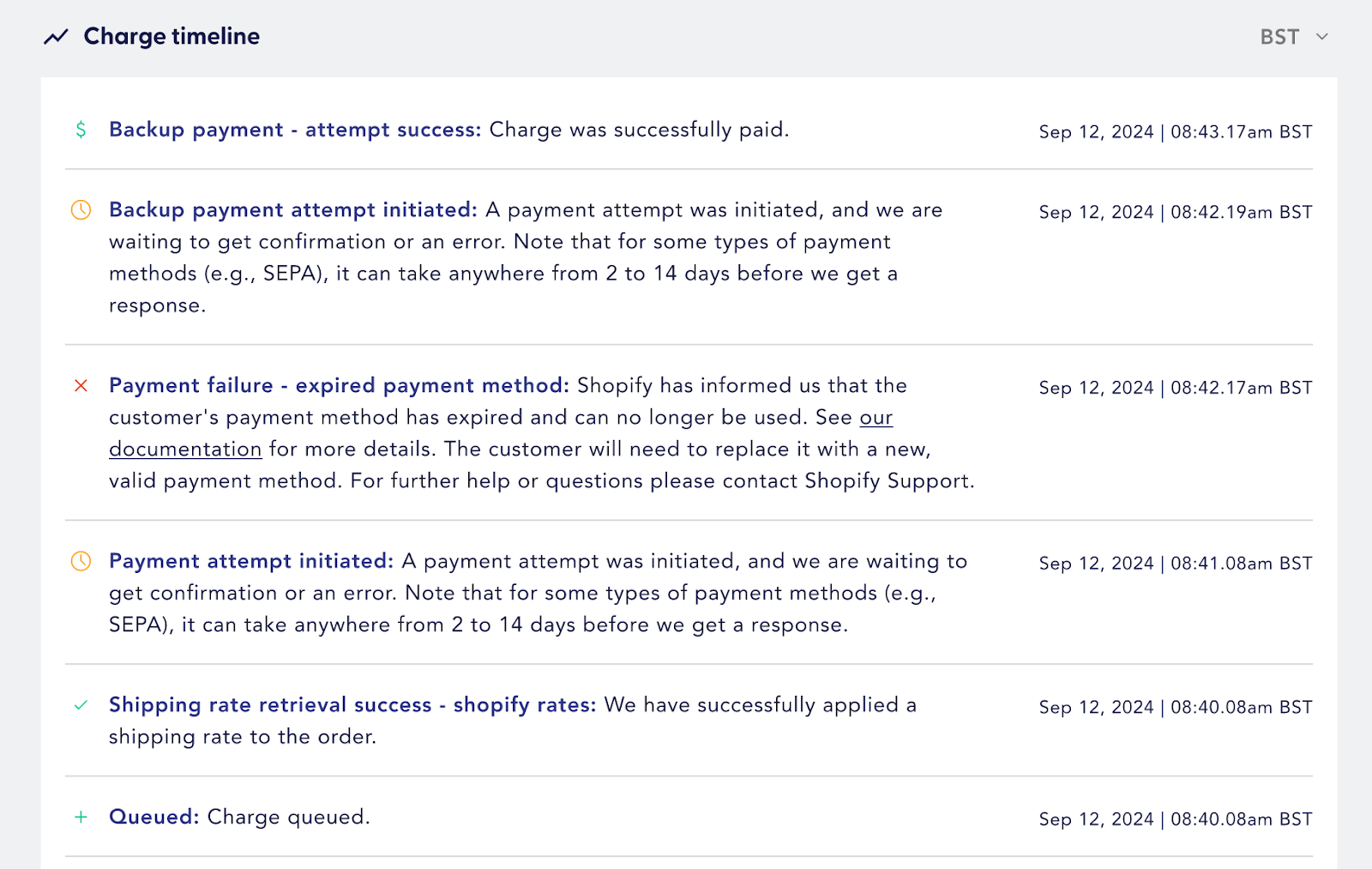 Backup payment methods Early Adopter Program – Recharge