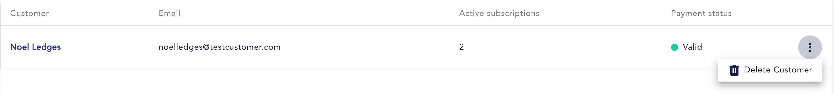 Removing customer details – Recharge