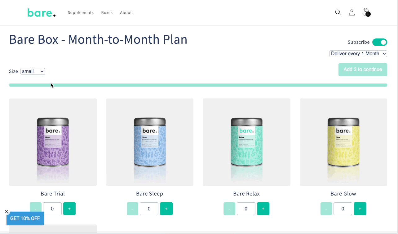 How to use the Bundles widget layout – Recharge