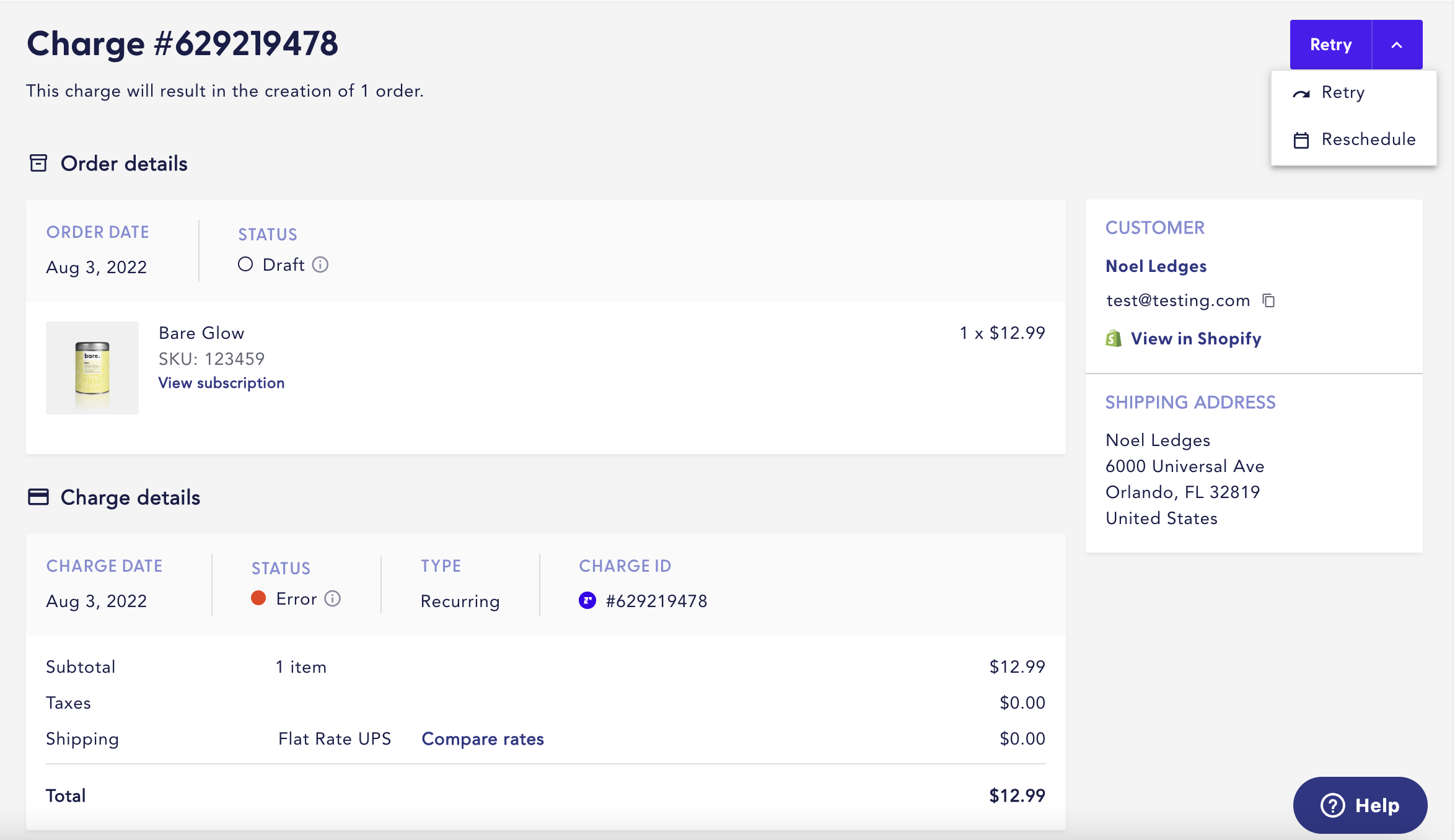 Handling out of stock items – Recharge