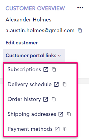 Accessing the customer portal – Recharge
