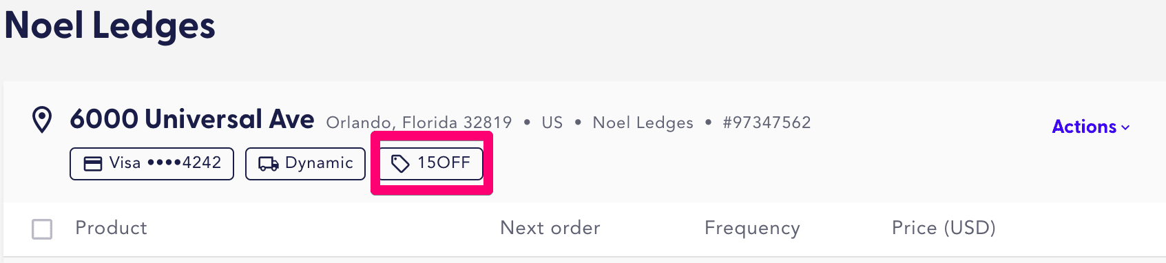 Applying and removing a discount from an existing subscription – Recharge